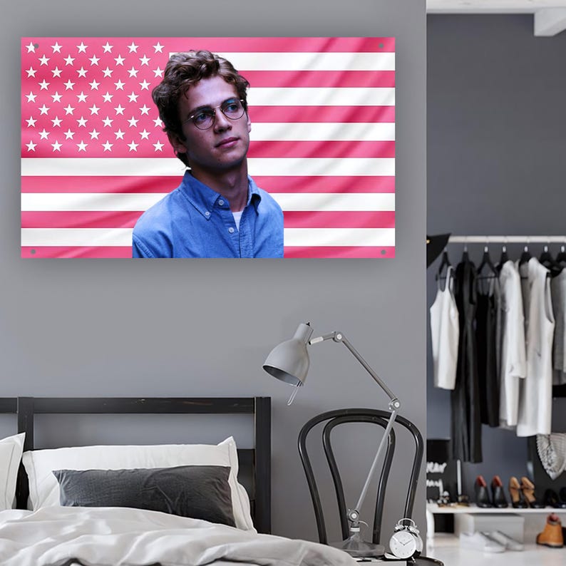 Anakin Skywalker Pink American Flag Tapestry | Hayden Christensen Star ...
