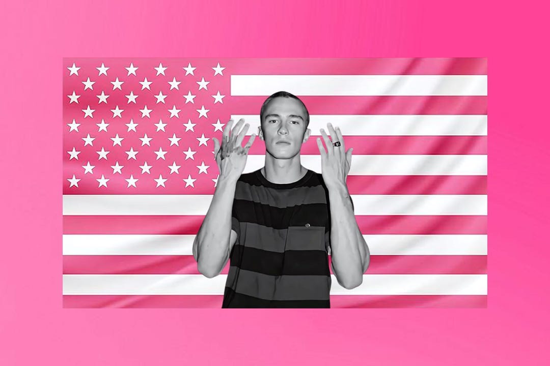 Rafe Cameron Outer Banks Pink American Flag Tapestry | Drew Starkey OBX ...