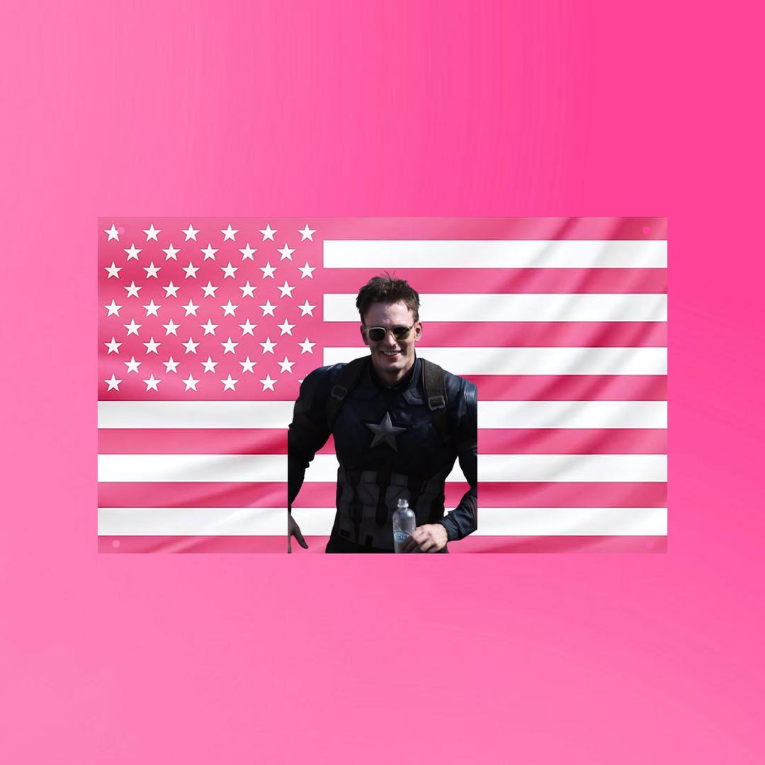 Captain America Flag | Steve Rogers Poster | Chris Evans Marvel ...