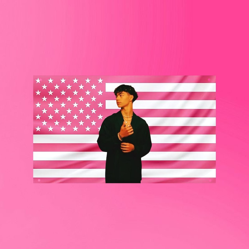 Pink Flag With Malachi Barton on It - Etsy