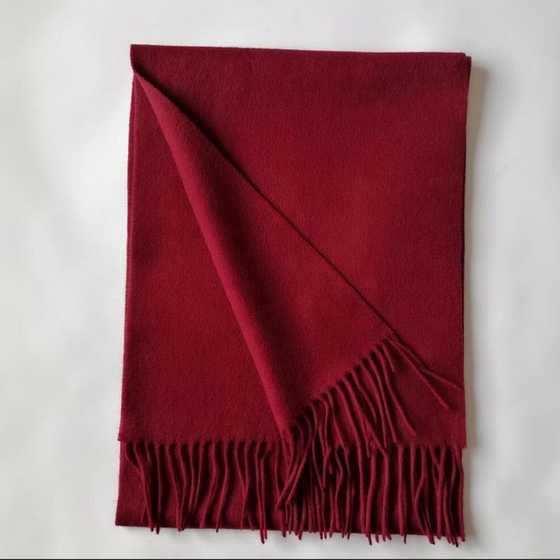 Red Scarf - Etsy