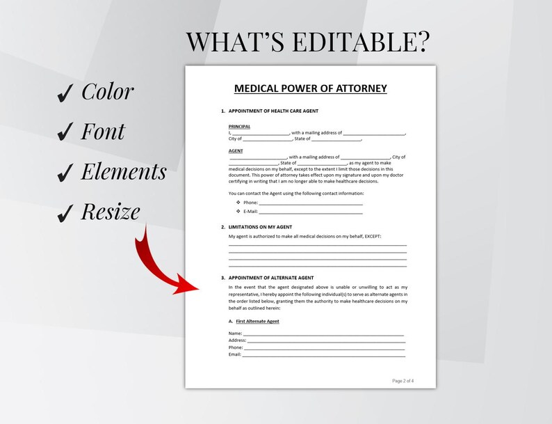Printable Durable Power of Attorney Template. Durable Power of Attorney ...