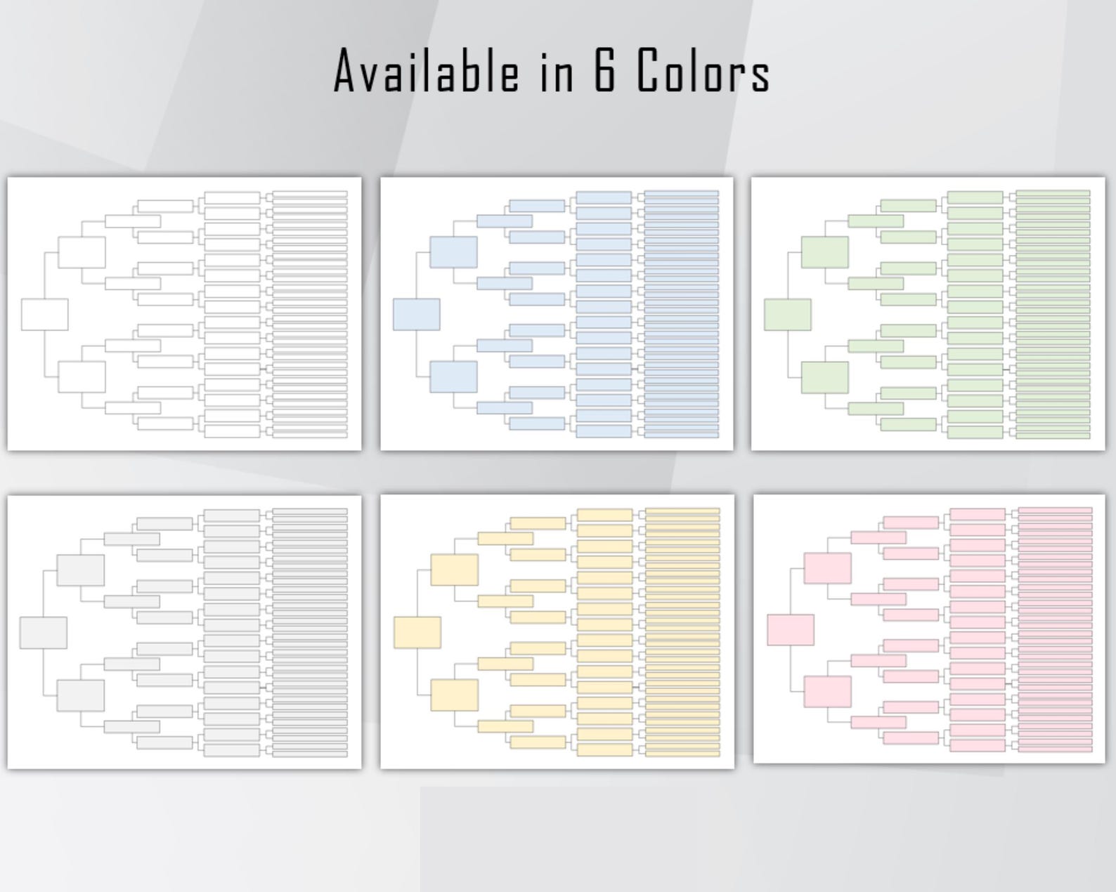 Editable Family Tree Template 6 Generation, Family Tree Chart, Family ...