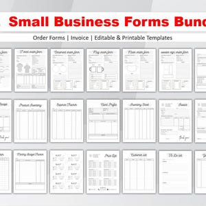 Editable Order Forms Bundle Canva Template, T-shirt, Tumbler, Invoice ...