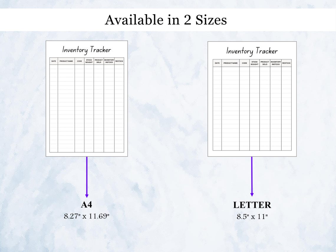 Printable Inventory Tracker Small Business, Editable Inventory ...