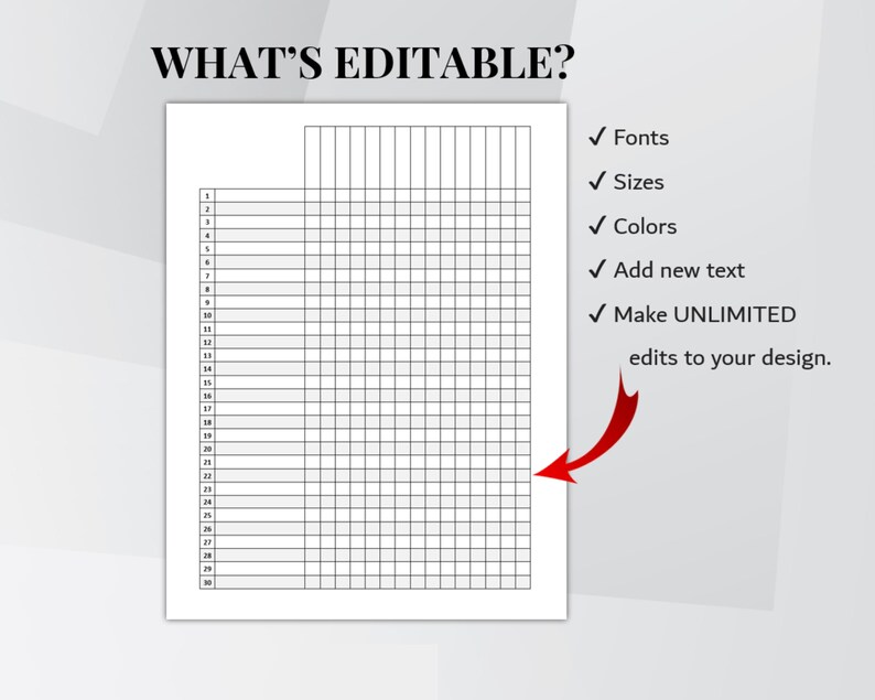Class Record & Checklist Printable, Teacher Gradebook, Class Attendance ...