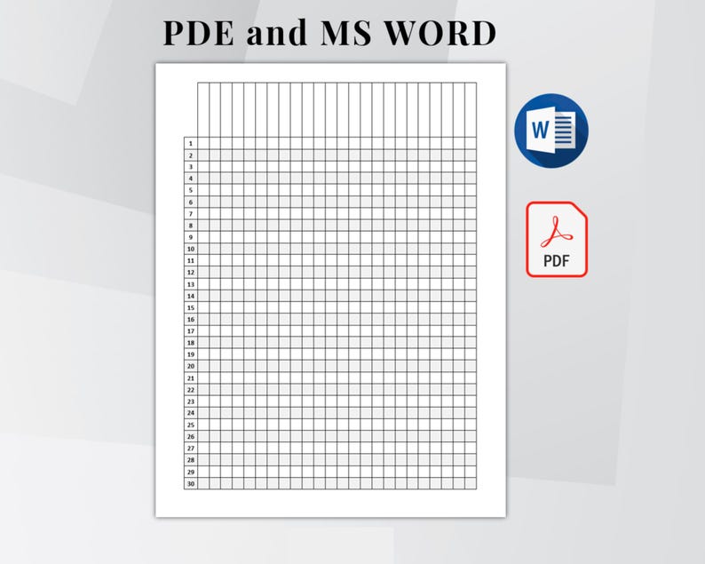 Class Record & Checklist Printable, Teacher Gradebook, Class Attendance ...
