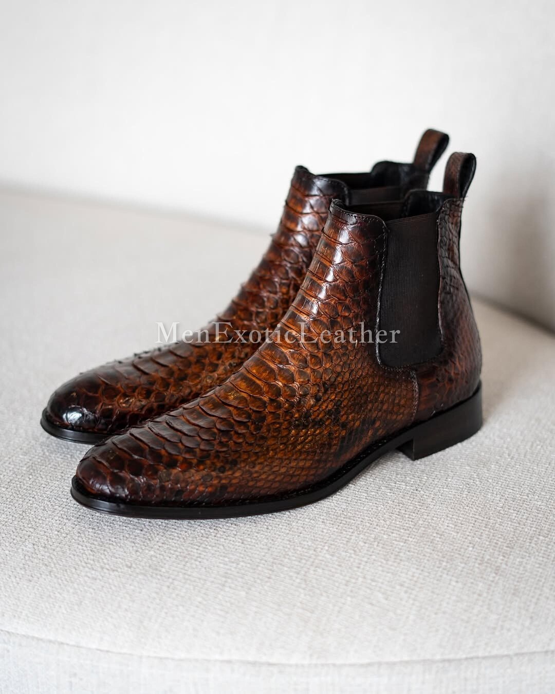 Handcrafted Python Boots | Men's Boots Formal Only Made for You - Etsy