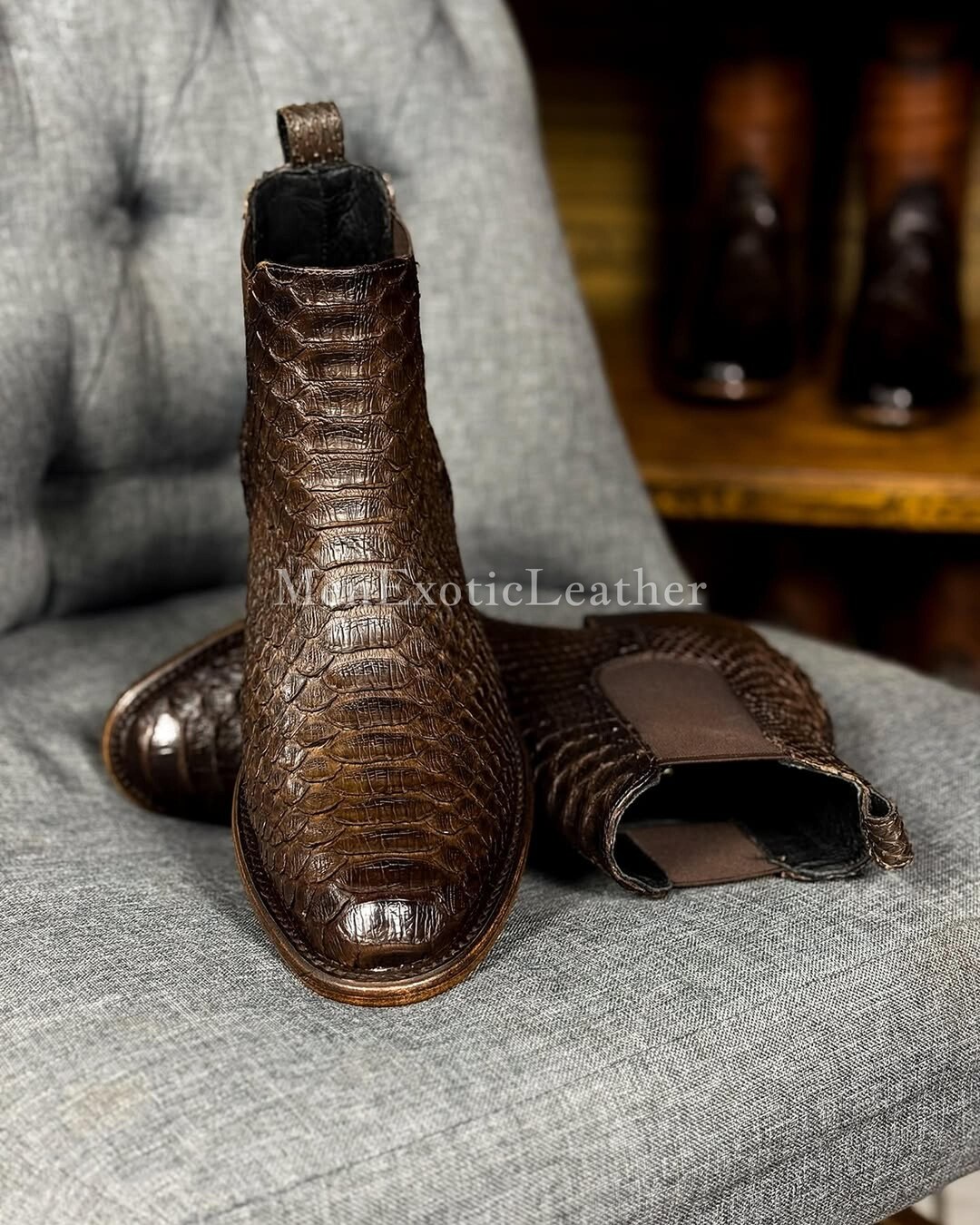 Handcrafted Python Boots | Men's Boots Formal Only Made for You - Etsy