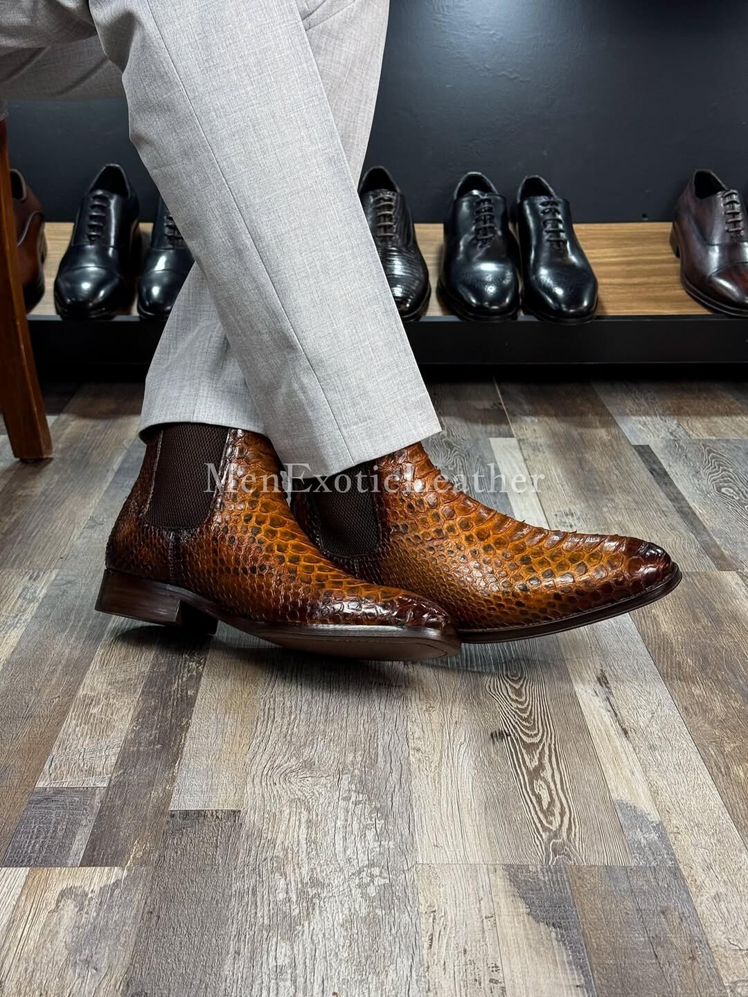 Handcrafted Python Boots | Men's Boots Formal Only Made for You - Etsy