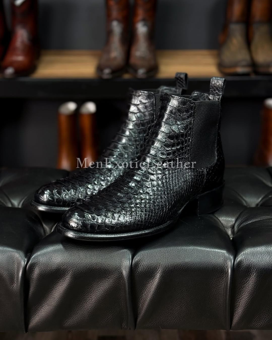 Handcrafted Python Boots | Men's Boots Formal Only Made for You - Etsy