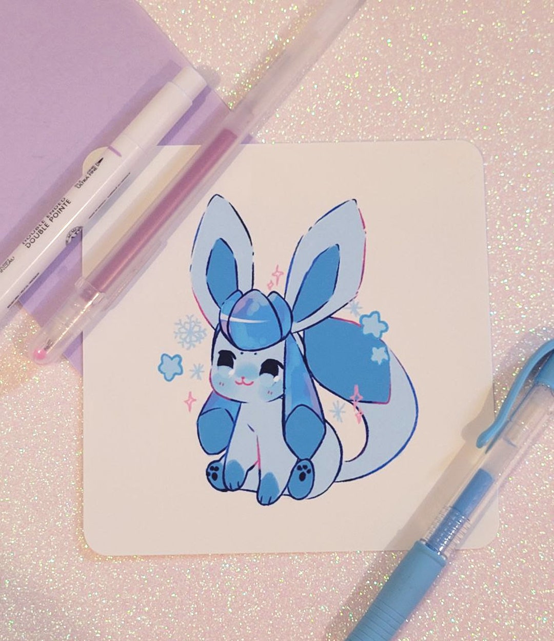 5x5 Glaceon Print - Etsy