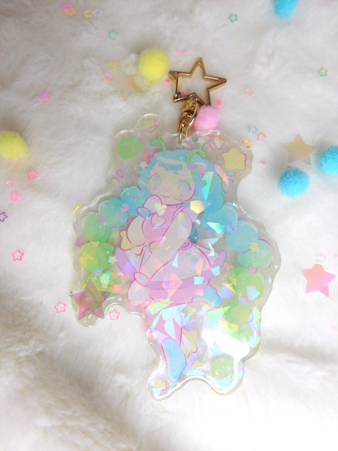 Alien Girl Kuipi Double Sided 3in Acrylic Charm - Etsy