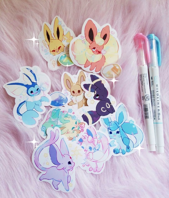 Eeveelutions Sticker Pack - Etsy