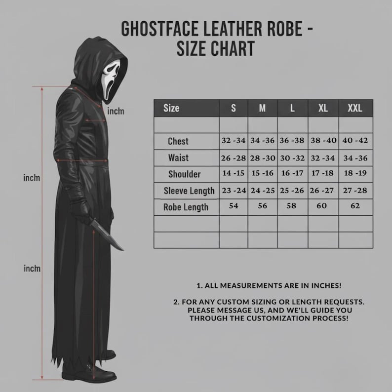 Ghost Scary Costume Horror Scream Style Robe | Halloween Cosplay Outfit ...