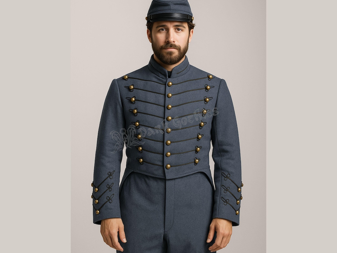 WW2 US Army Military Academy ROTC Dress Blue Wool Uniform Tunic Jacket ...