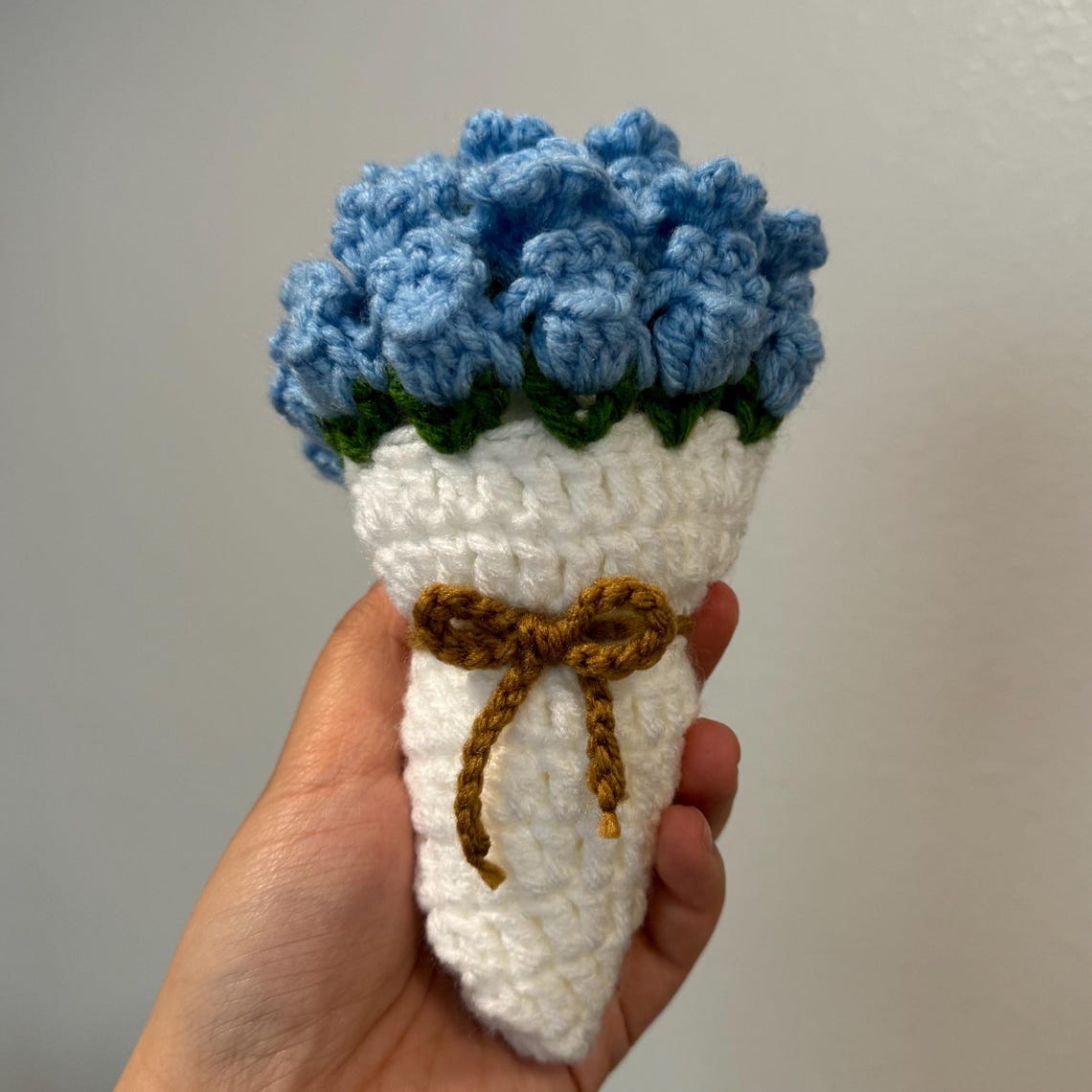Mini Crochet Flower Bouquet: Handmade Cozy Decor - Etsy