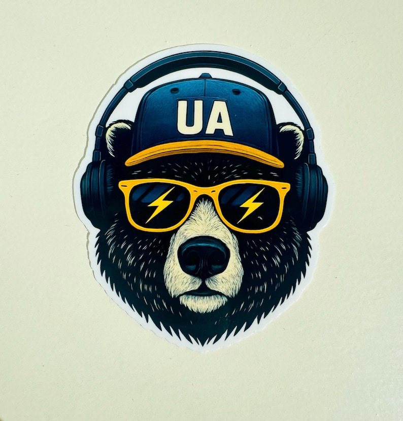 Upper Arlington Golden Bear Vinyl Sticker | UA School Spirit - Etsy