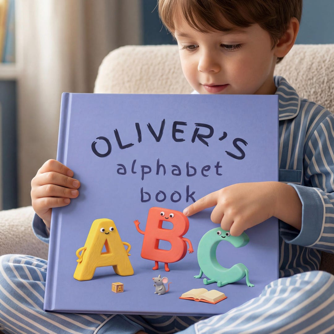 Personalized Alphabet Book for Kids – Custom Name Hardcover ABC ...