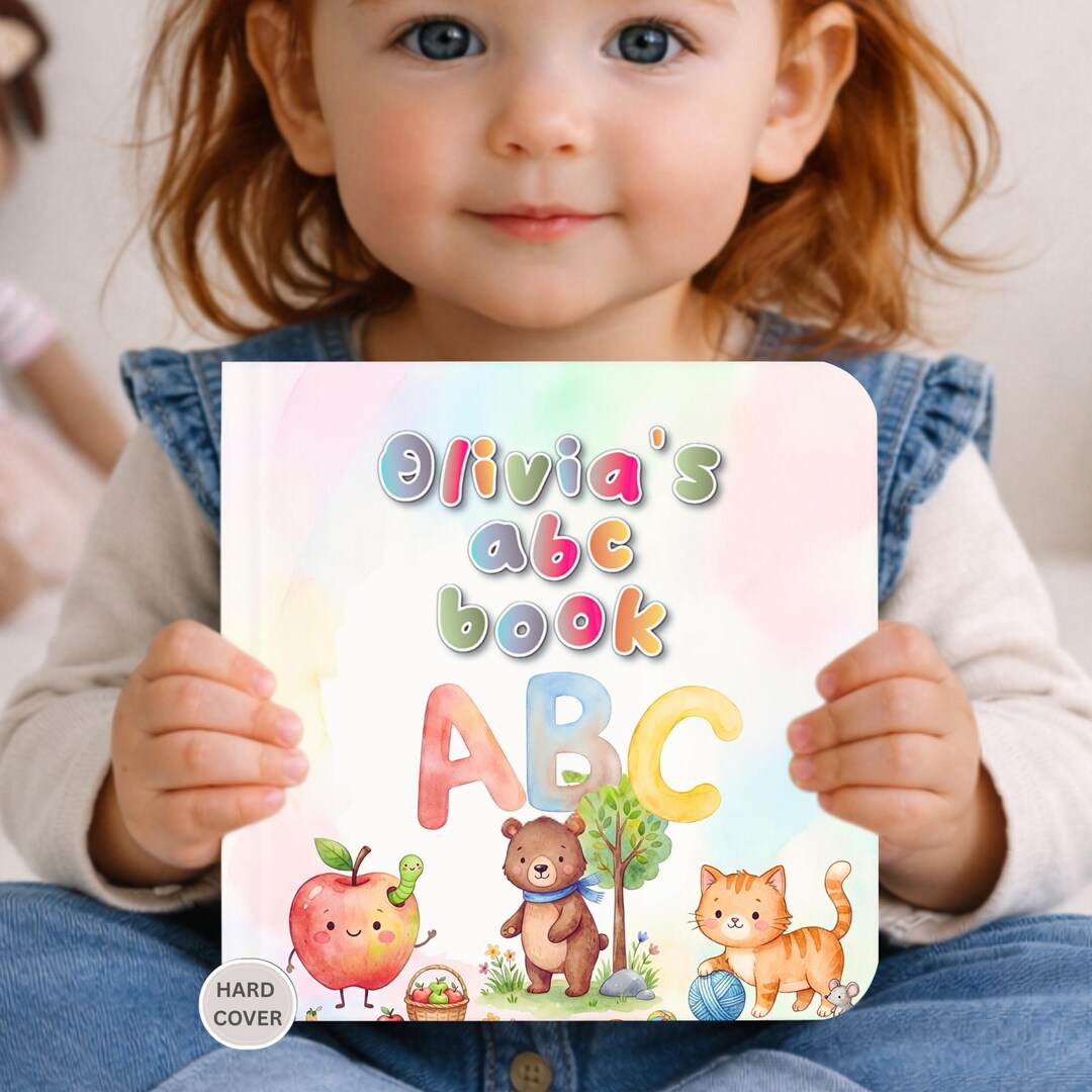 Personalized ABC Book · Custom Name, Alphabet Story for Kids · Hard ...