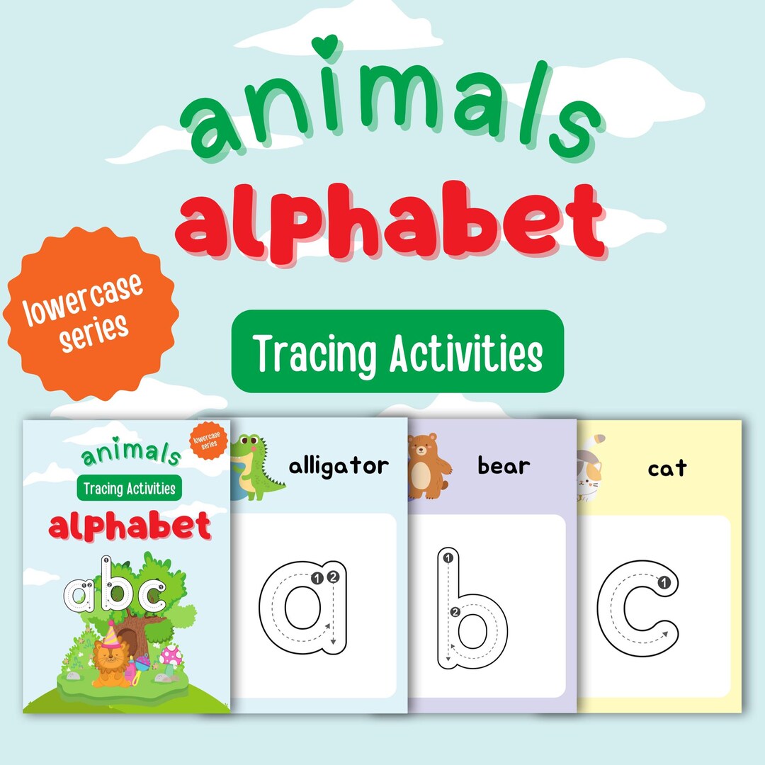 Lowercase Tracing Activities Workbook for Kids | Fun Learning With ...