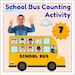 School Bus Counting Printable for Kids | Numbers 1–10 Preschool Math ...