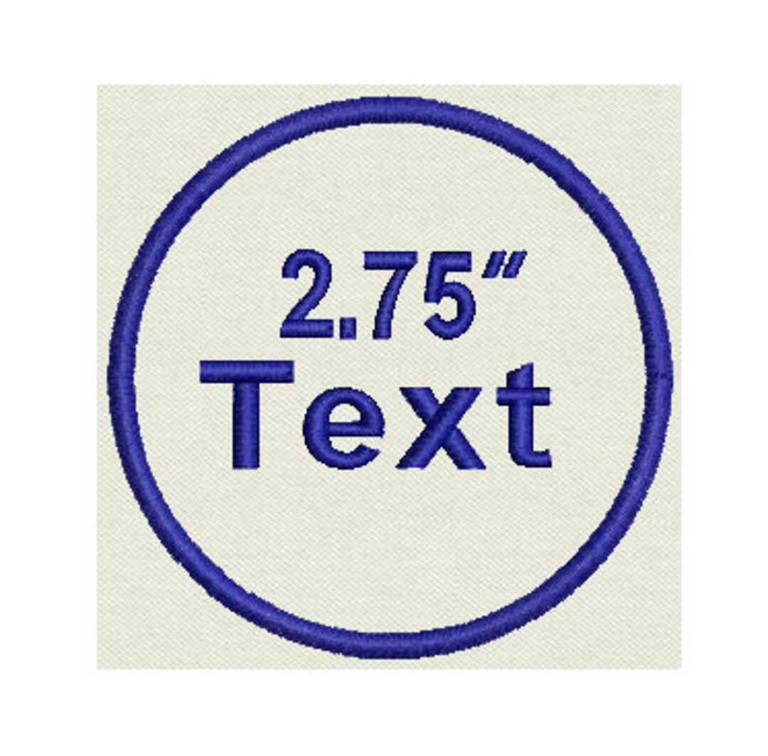Custom Embroidered Patch - Circle Patch - Personalize It! - Sew on or ...