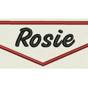 Custom Embroidered Pocket Patch - Personalize It! - Sew on or Iron on ...