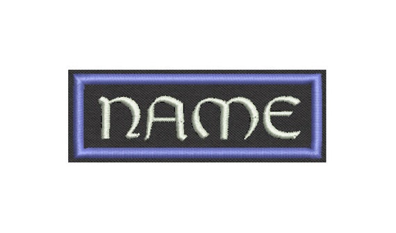 Custom Patch 3x1 Embroidered Rectangle Tag | Etsy