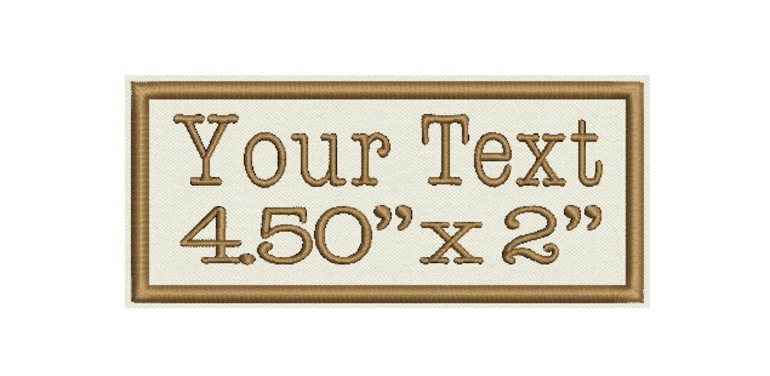 Custom Embroidered Patch -oval Patch - Personalize It! - Sew on or Iron ...