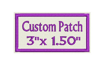 Custom Patch Embroidered Rectangle Patch Personalize It | Etsy