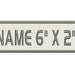 Custom Embroidered Patch 6 X 4 Rectangle Add Your Text or Your Name Sew ...