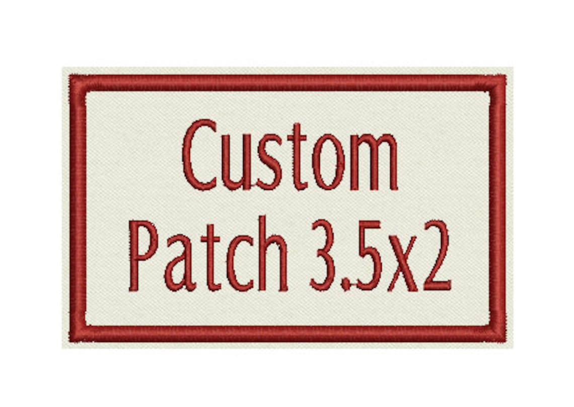 Custom Patch Embroidered Rectangle Patch Personalize It - Etsy