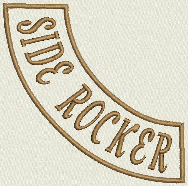 Custom Embroidered Side Rocker Patch Personalize It Sew - Etsy