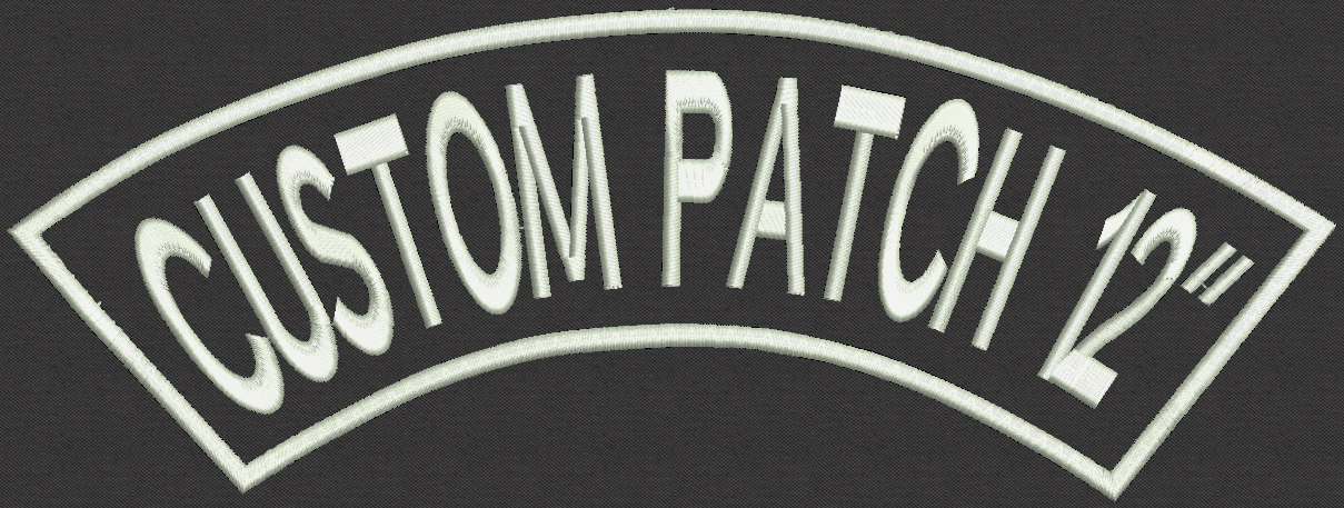 Top or Bottom Custom Embroidered Rocker Bar Patch Biker | Etsy
