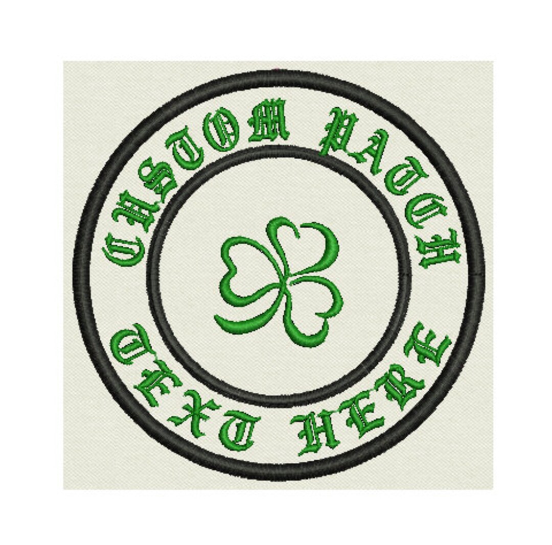 Custom Embroidered Patch - Irish Circle Patch - Personalize It! - Sew ...