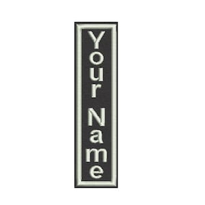 Vertical Name Patch - Sew on or Iron on 1" X 5" - Etsy