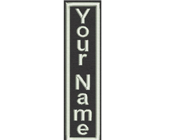 Vertical Name Patch - Sew on or Iron on 1" X 5" - Etsy