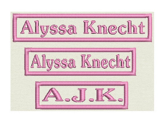 Custom Embroidered Name Patch Custom Text Sew on or Iron | Etsy