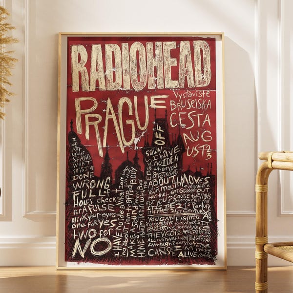 Radiohead Poster - Etsy