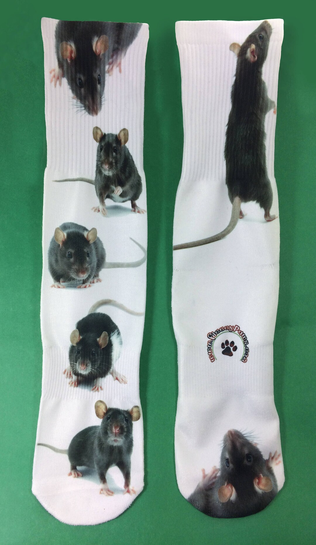 Larger Than Life Rat Socks - White Sole - Etsy