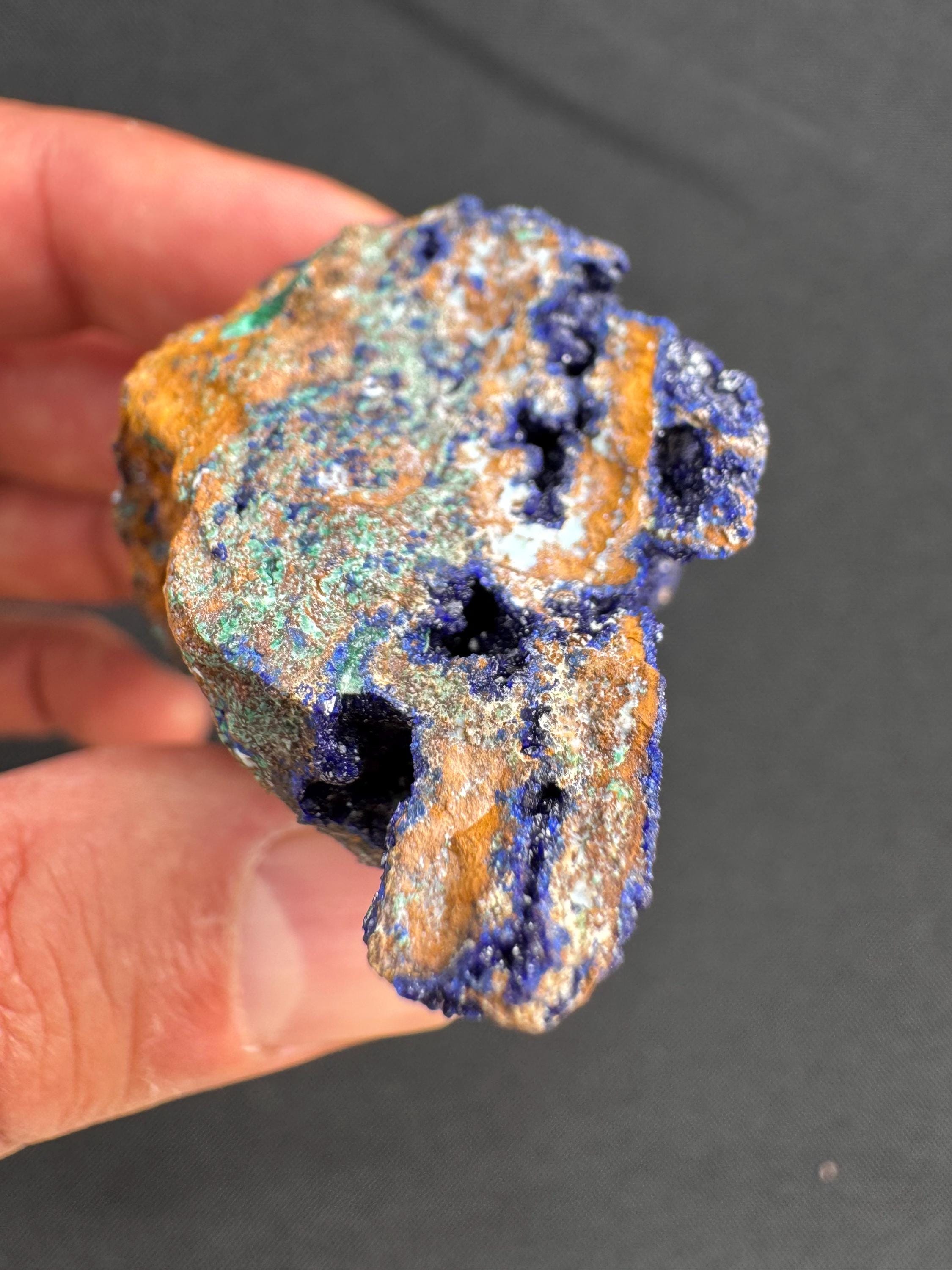 Azurite on Matrix – Deep Blue Mineral Specimen From Katanga, DR Congo ...