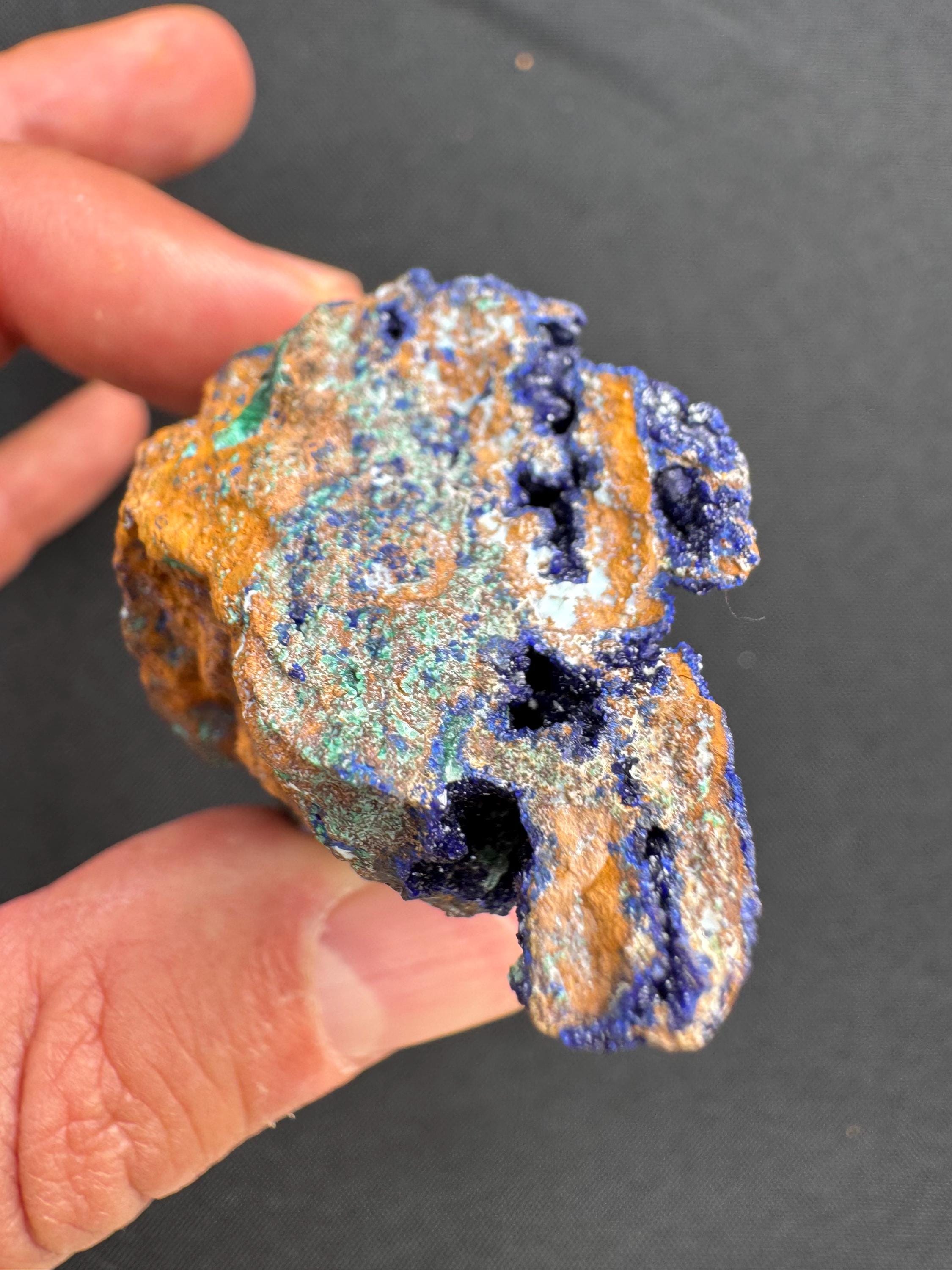 Azurite on Matrix – Deep Blue Mineral Specimen From Katanga, DR Congo ...