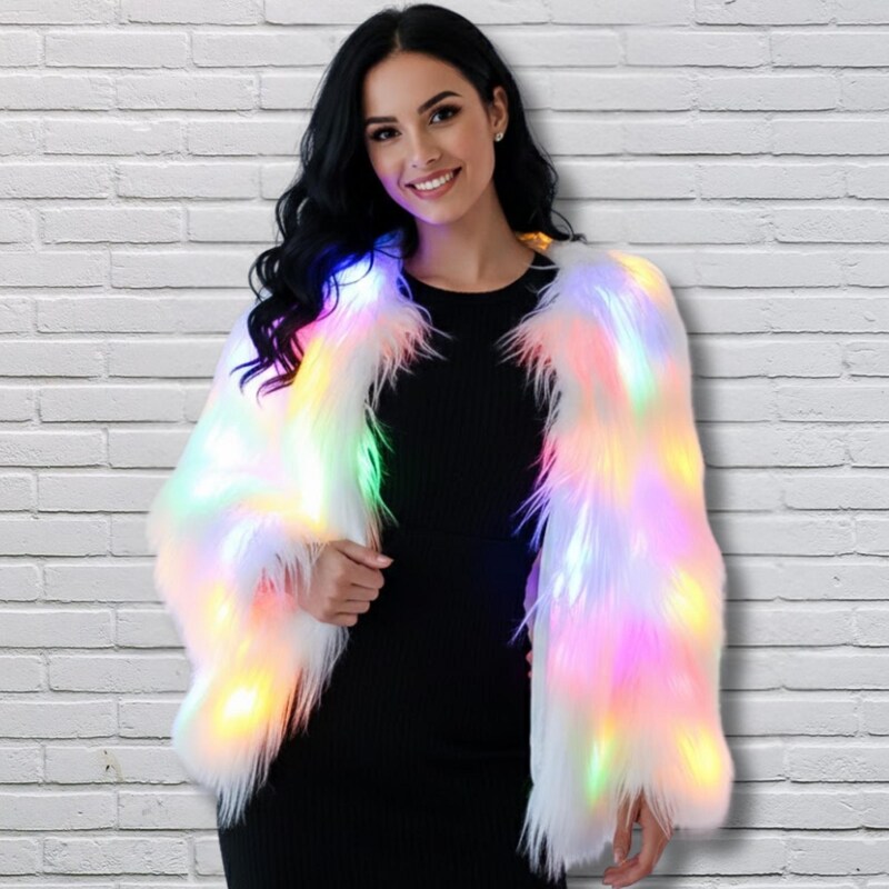 Led Fur Jacket - Etsy