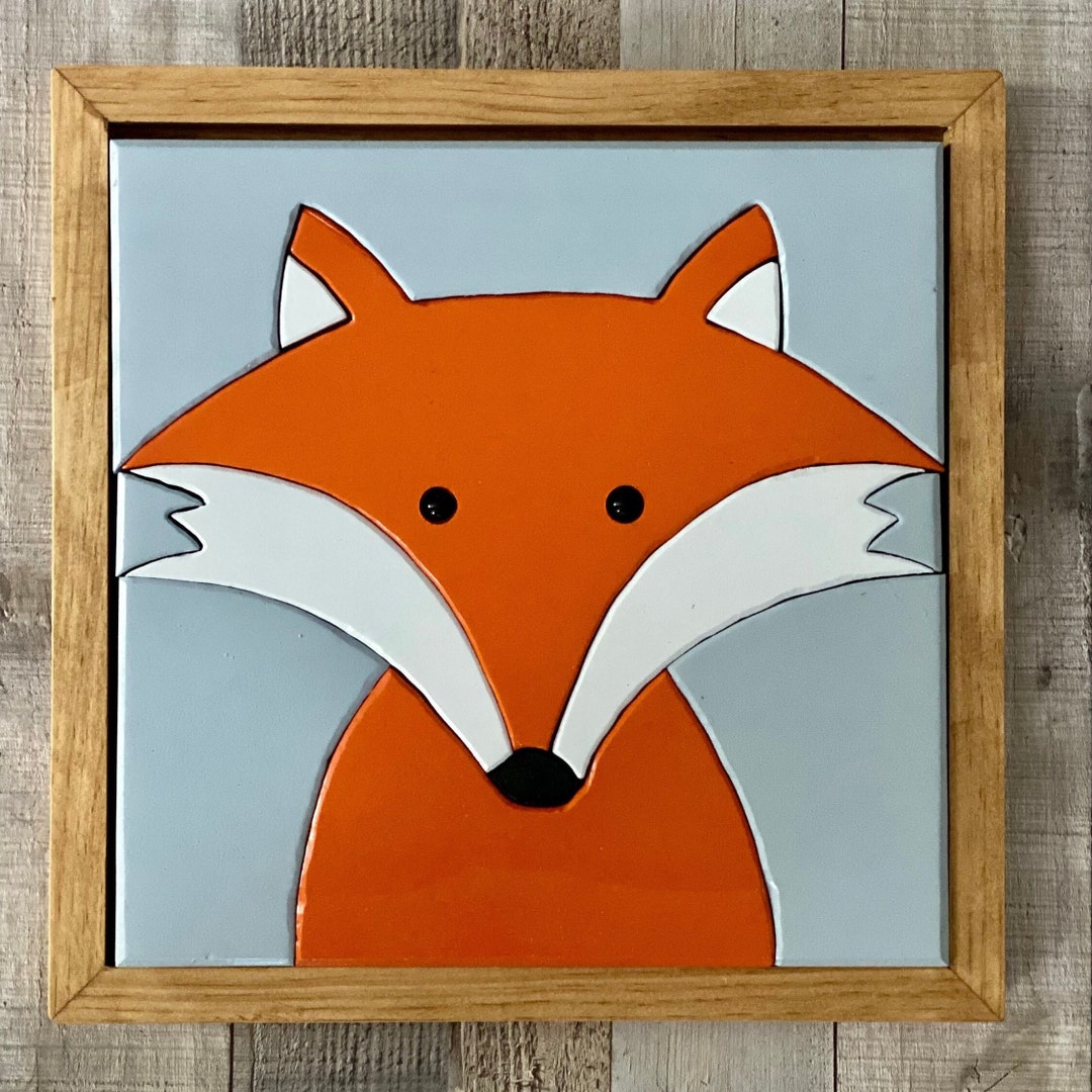 Wooden Fox Puzzle Animal Puzzle Children's Puzzle - Etsy