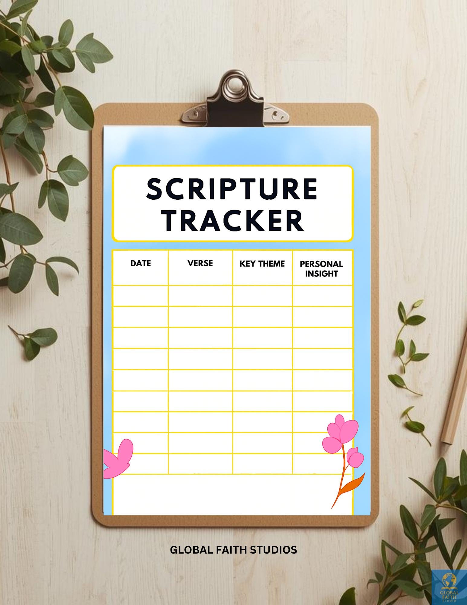 30‑day Bible Study Journal – 53 Page Christian Devotional Printable PDF ...