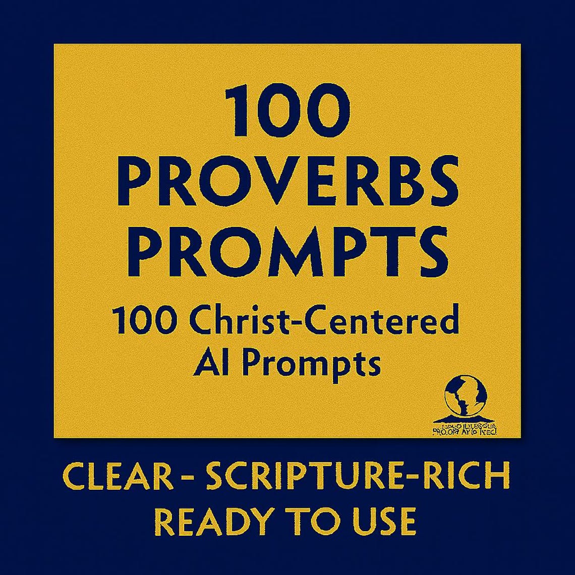 100 Proverbs Bible Study Prompts Christian AI Prompt Pack for Wisdom ...