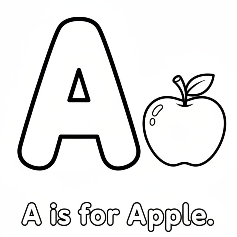 ABC Coloring Pages for Kids • Alphabet Coloring Book Printable • A–Z ...