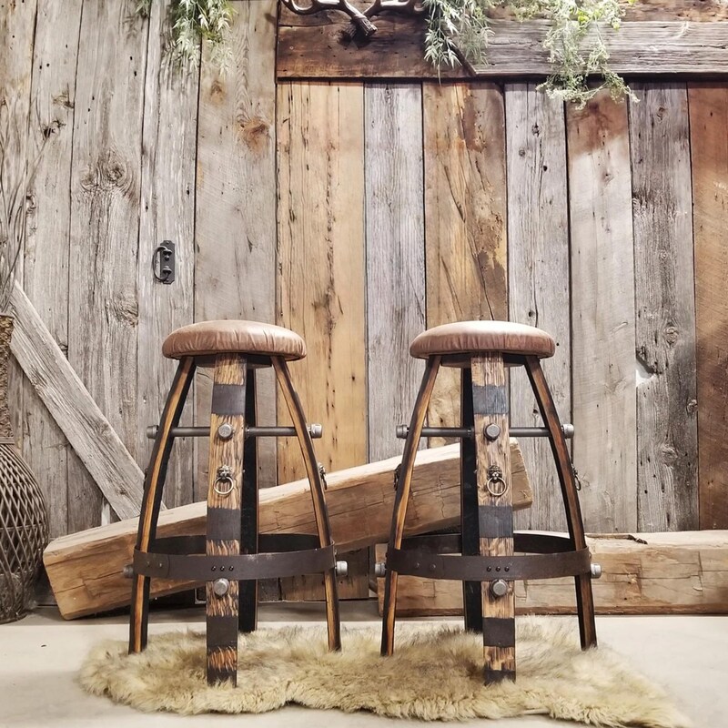 Rustic Bar Stools - Etsy