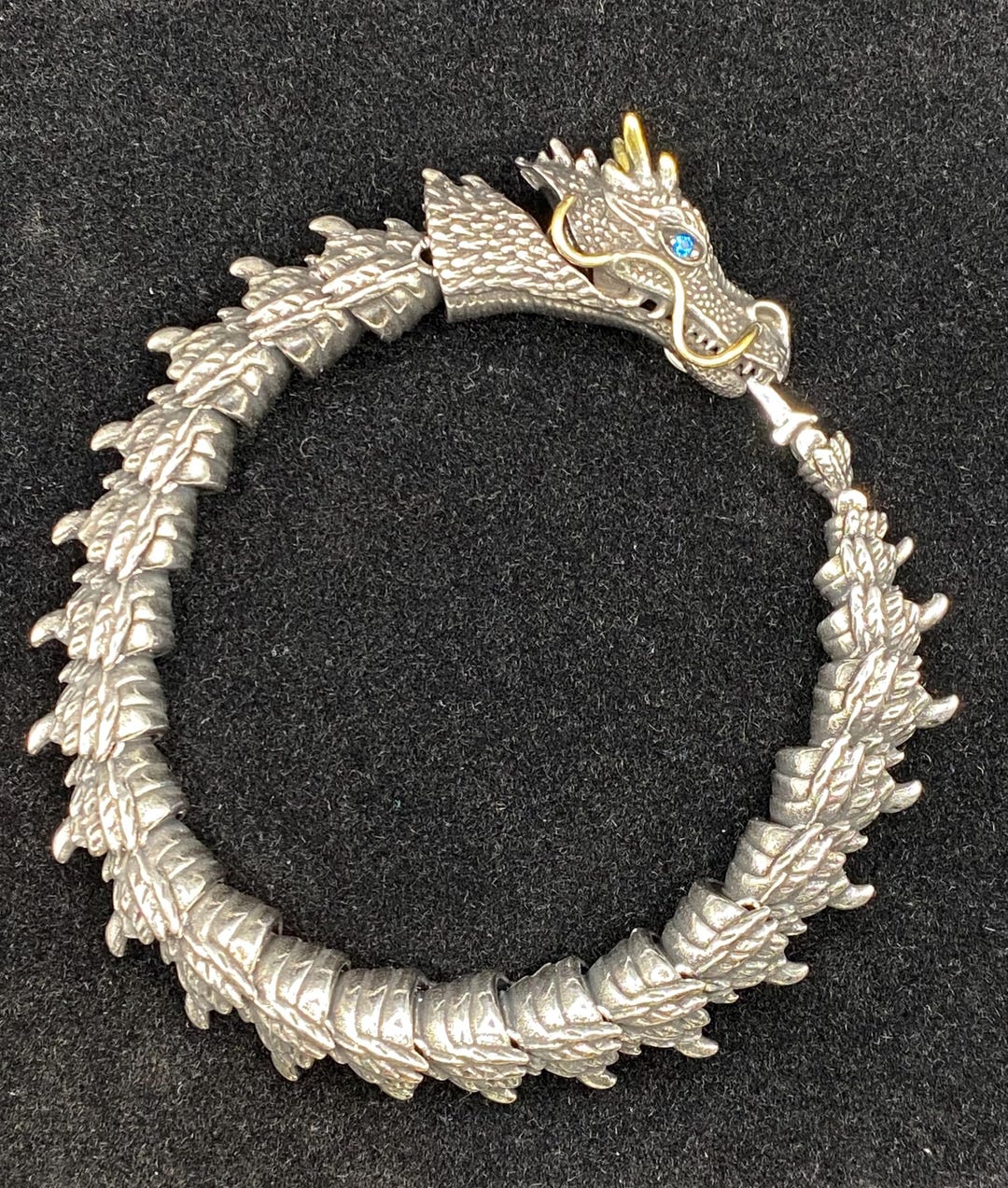 Celtic Ouroboros Dragon Bracelet — Guardian of Cycles, Wisdom, and ...